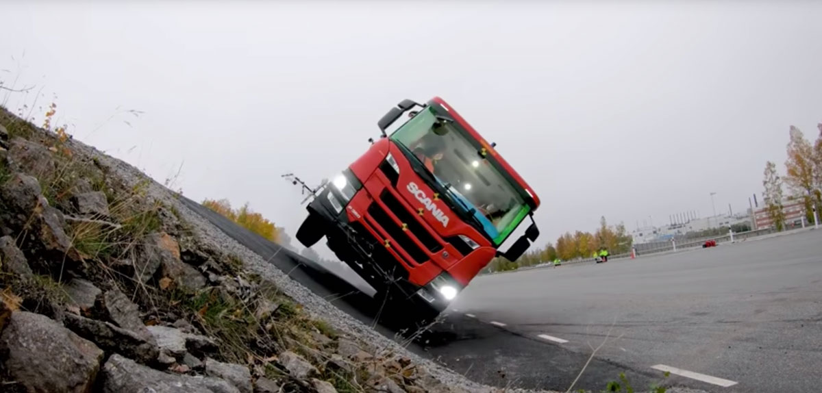 Crash testing the Scania CrewCab | Automotive Testing Technology ...